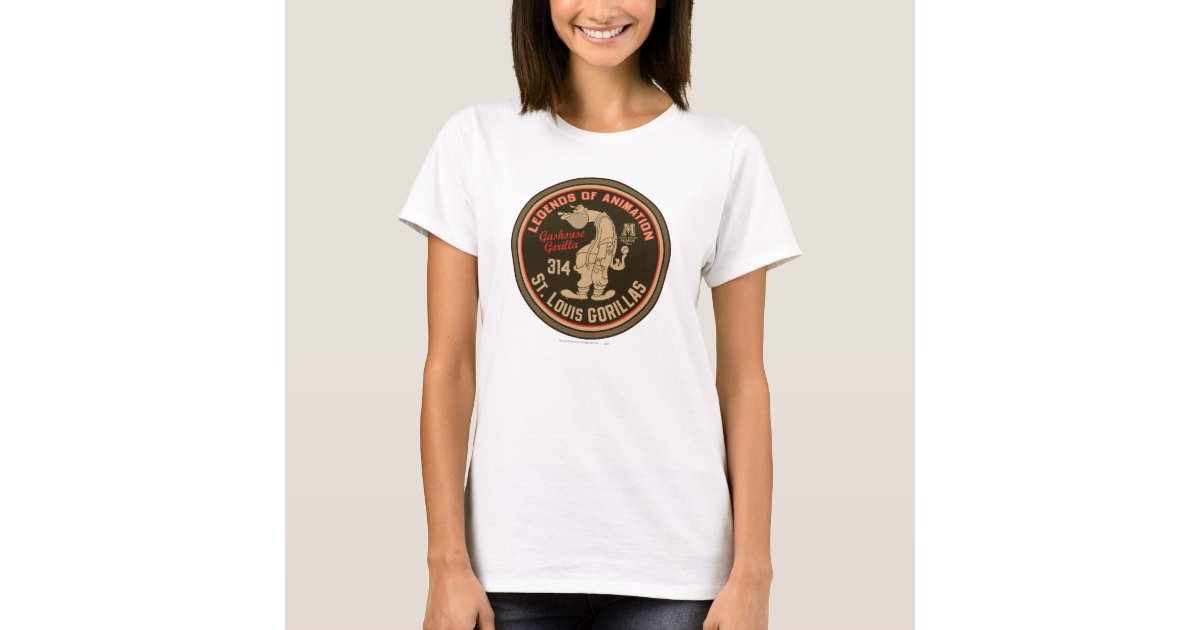 Gashouse Gorillas Logo Feat. Pitcher T-Shirt | Zazzle
