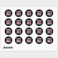 Gasoline Forever Gas Cars Patriotic Usa Flag Classic Round Sticker | Zazzle