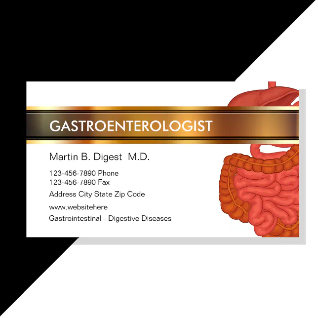 Gastroenterology Medical Business Cards | Zazzle