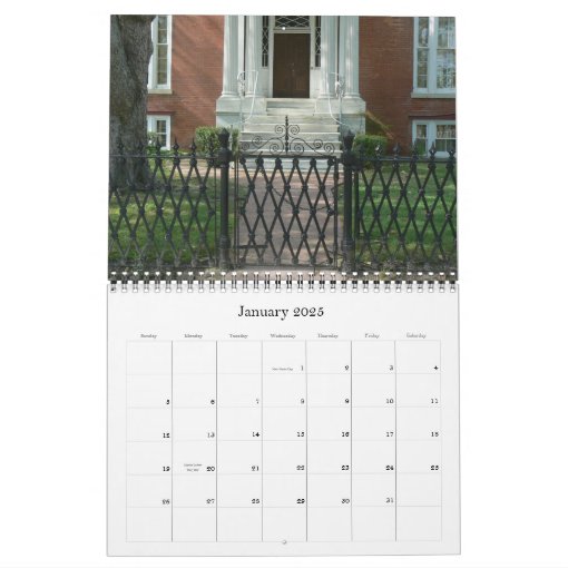 Gates and Fences of the USA calendar | Zazzle