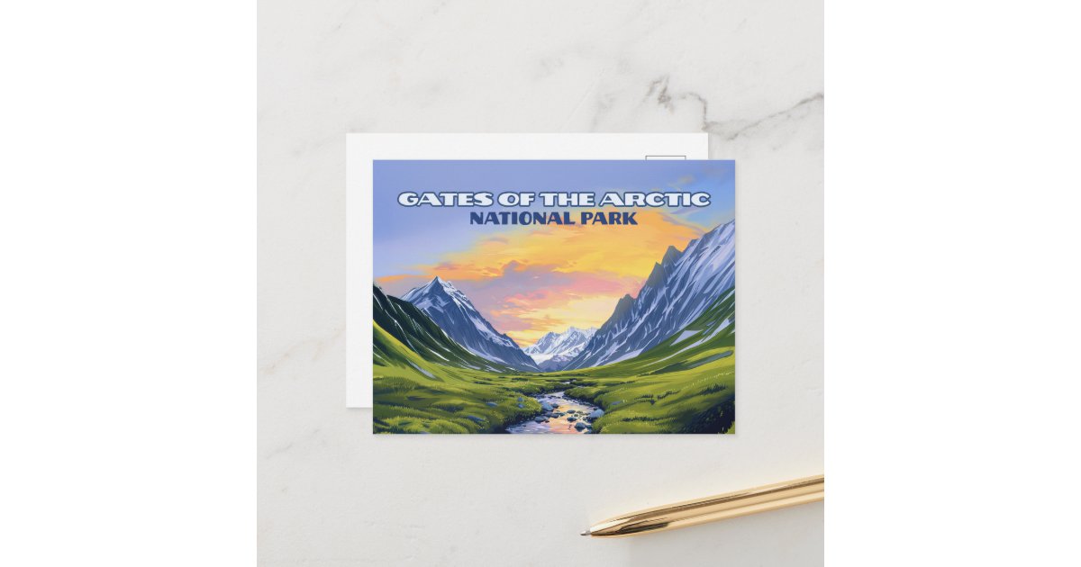 Gates of the Arctic National Park Alaska Vintage Postcard | Zazzle