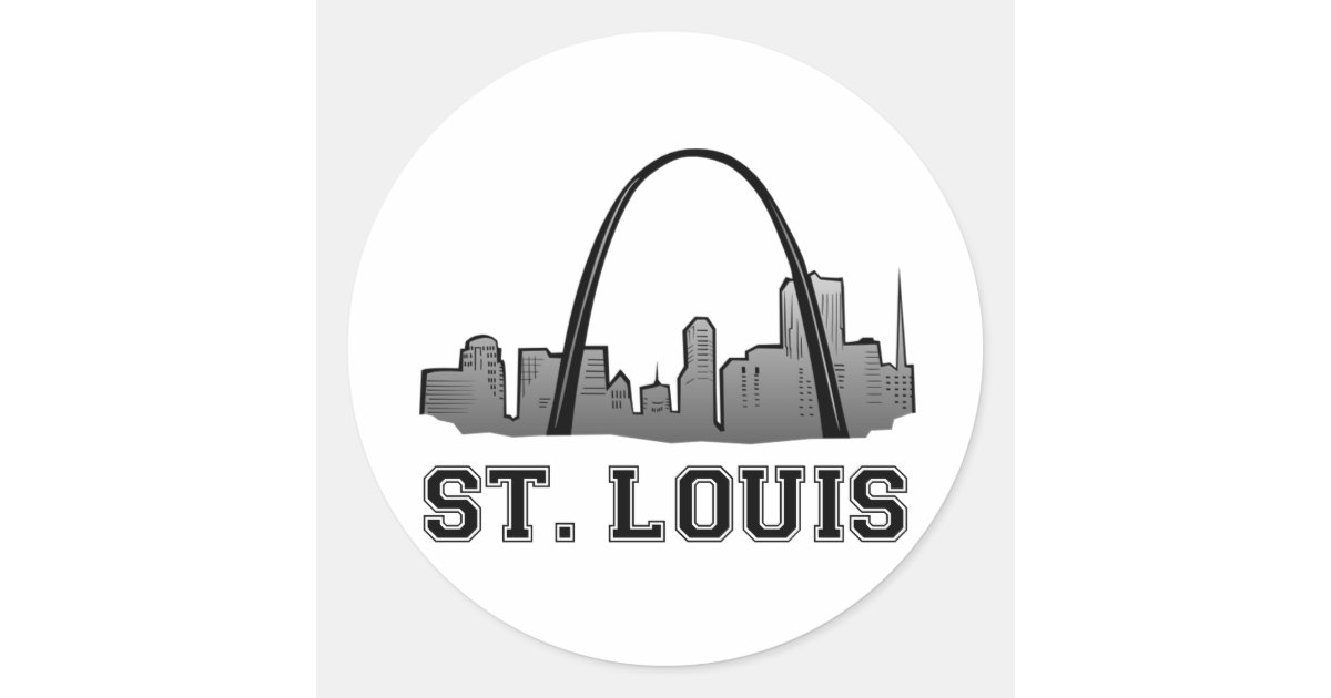 Gateway Arch in St. Louis Classic Round Sticker | Zazzle