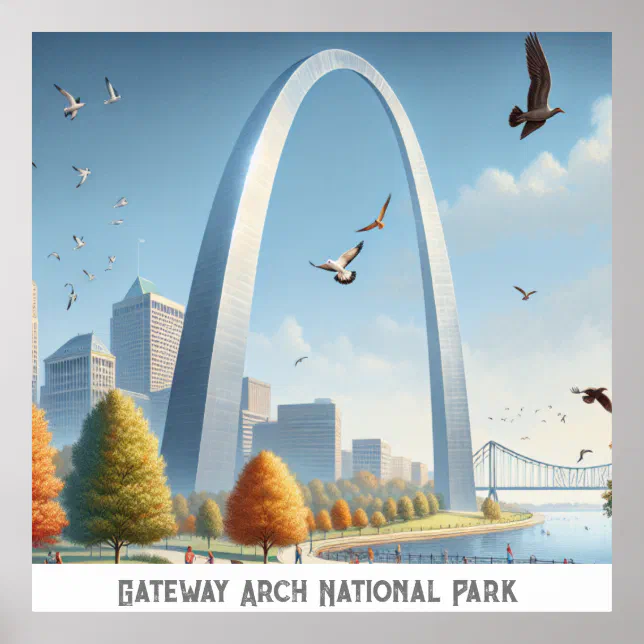 Gateway Arch National Park Poster | Zazzle