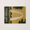 Gateway Arch National Park Retro Travel Art Jigsaw Puzzle | Zazzle