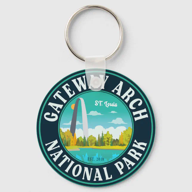 Gateway Arch National Park Saint Louis - Missouri Keychain | Zazzle