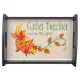 Gather Together | Fall-Themed Serving Tray | Zazzle