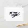 Gather Together Postcard | Zazzle