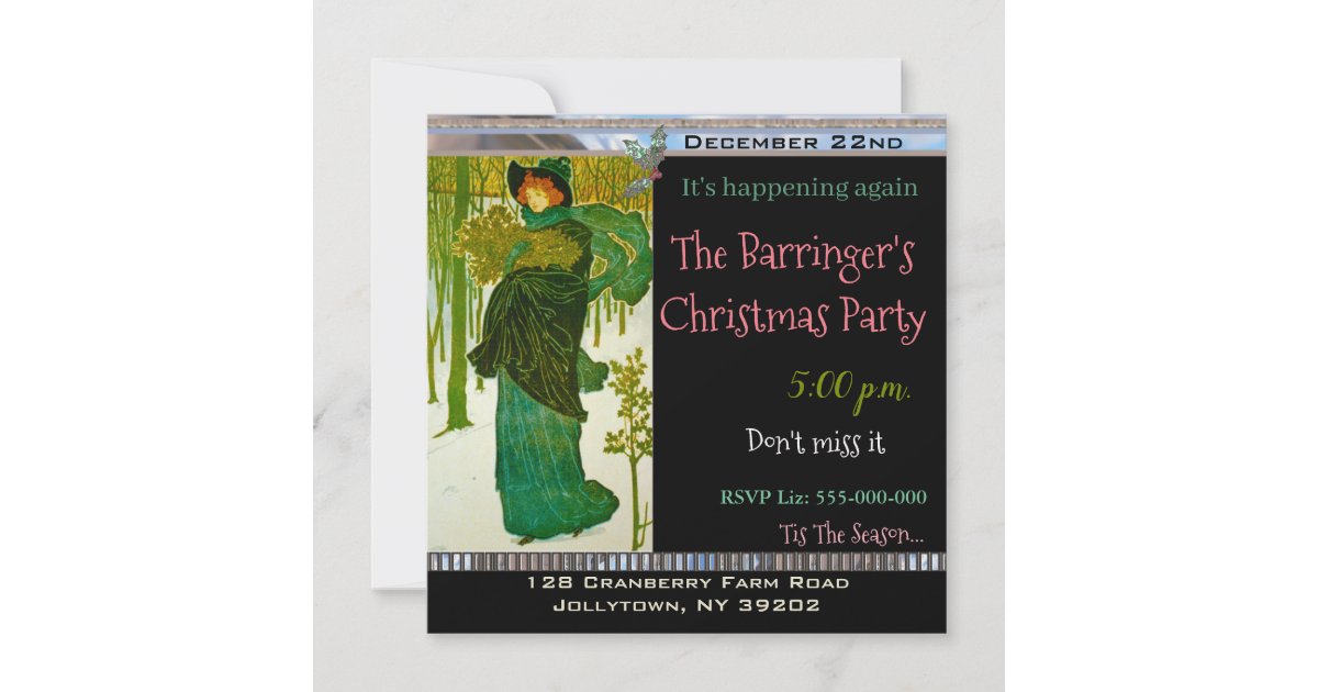 Gathering Christmas and Friends Party Invitation | Zazzle