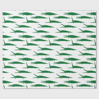 Gator Chomp | Alligator Reptile Wrapping Paper | Zazzle
