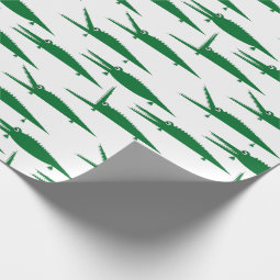 Gator Chomp | Alligator Reptile Wrapping Paper | Zazzle