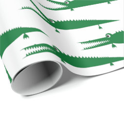 Gator Chomp | Alligator Reptile Wrapping Paper | Zazzle