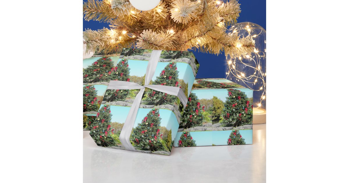 Gator Christmas Tree Wrapping Paper Roll | Zazzle