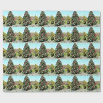 Gator Christmas Tree Wrapping Paper Roll | Zazzle