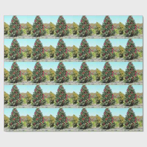 Gator Christmas Tree Wrapping Paper Roll | Zazzle