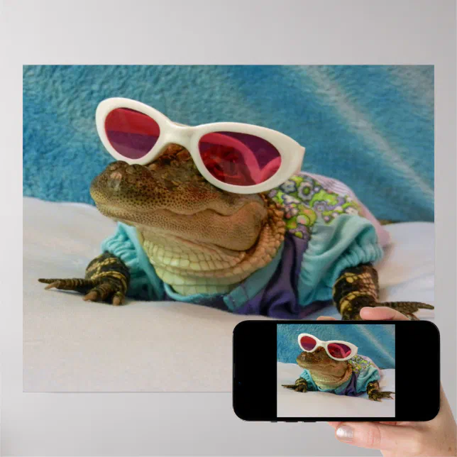 Gator Greetings - Keep Smiling Poster | Zazzle