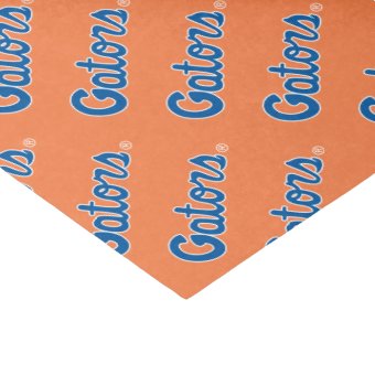 Gators - Blue & White Tissue Paper | Zazzle