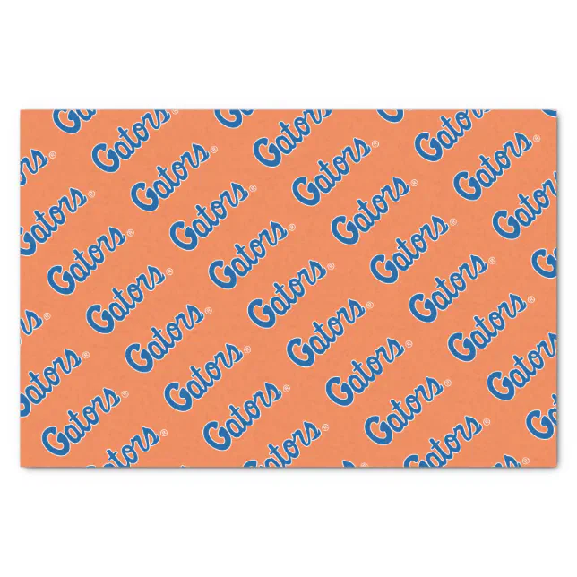 Gators - Blue & White Tissue Paper | Zazzle