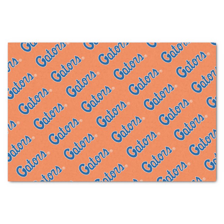 Gators - Blue & White Tissue Paper | Zazzle