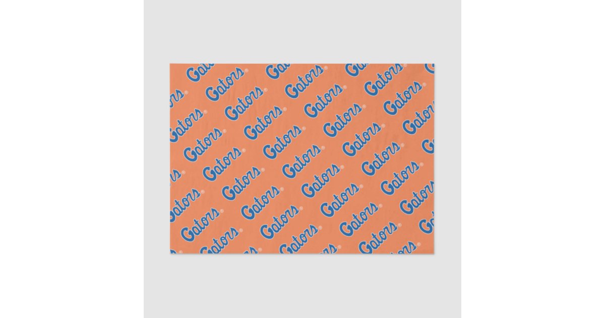 Gators - Blue & White Tissue Paper | Zazzle