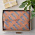 Gators - Blue & White Tissue Paper | Zazzle