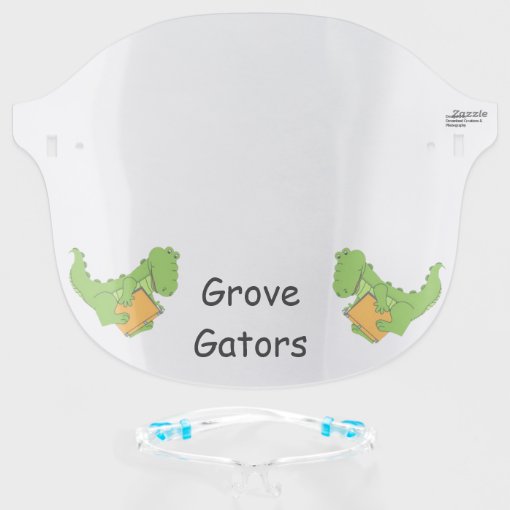 Gators School Custom Face Shield | Zazzle
