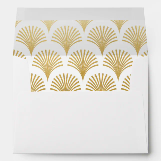 Gatsby Art Deco 1920s Wedding Pattern Envelopes | Zazzle