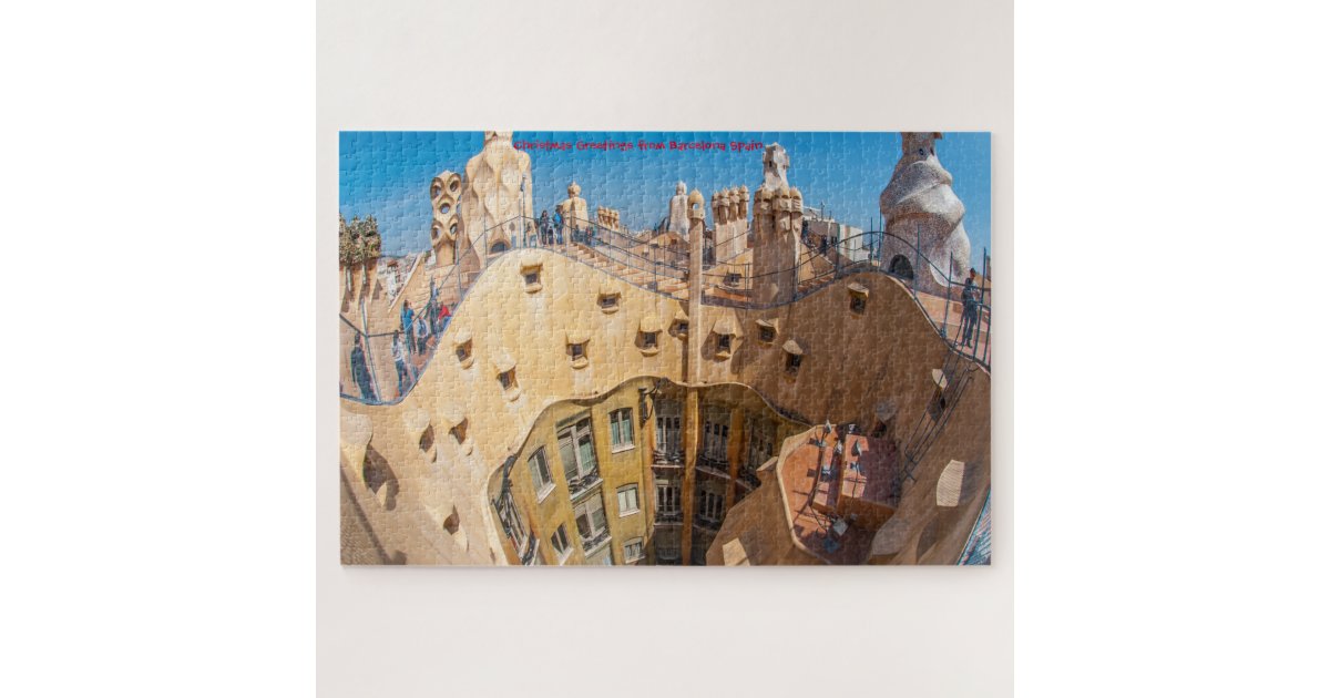 Gaudi Architecture Barcelona. Jigsaw Puzzle | Zazzle