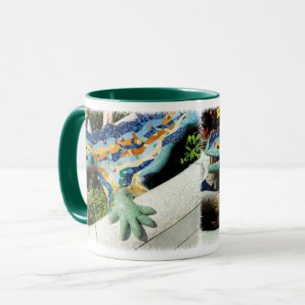 Gaudi Lizard Mosaics Mug | Zazzle