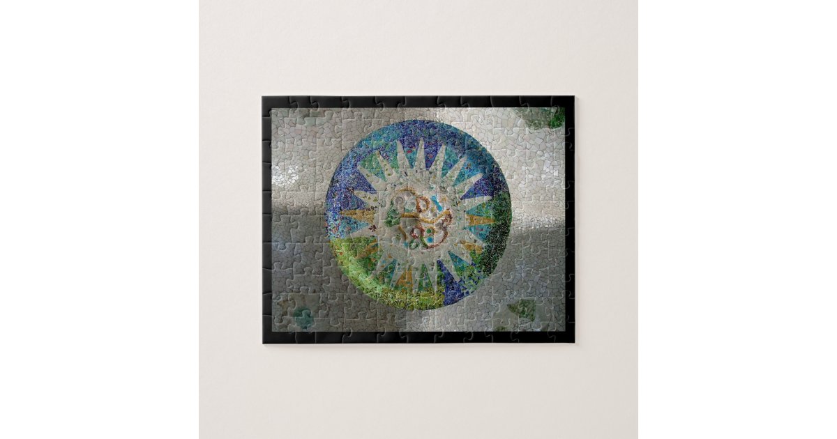 Gaudi Mosaic Jigsaw Puzzle | Zazzle