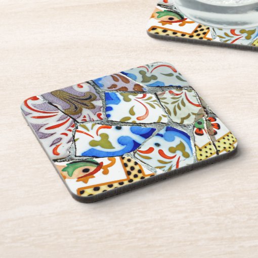Gaudi's Park Guell Mosaic Tiles Coaster | Zazzle