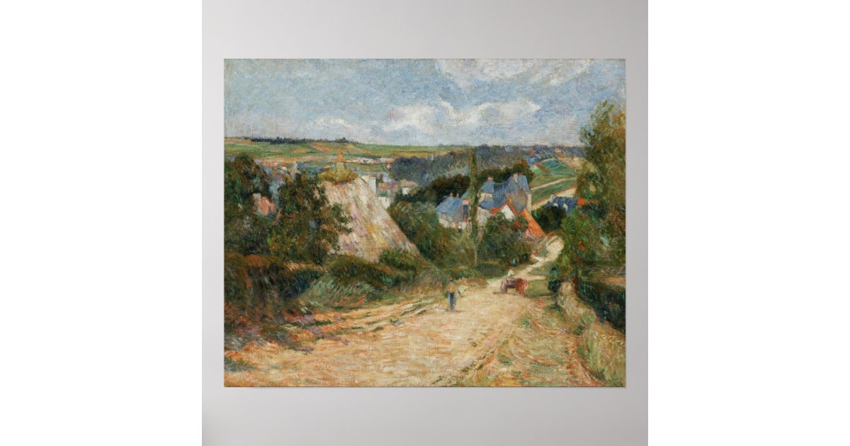 Gauguin - Entrance To The Village Of Osny 1882 Poster | Zazzle