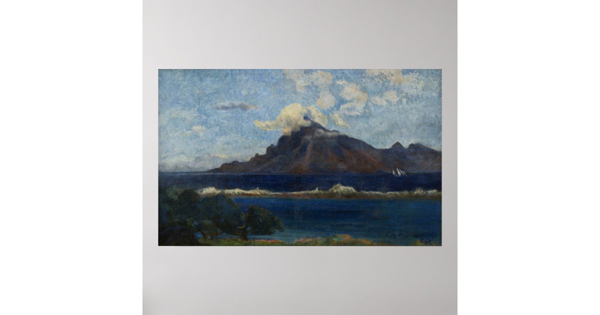Gauguin - Te Vaa Landscape Poster | Zazzle