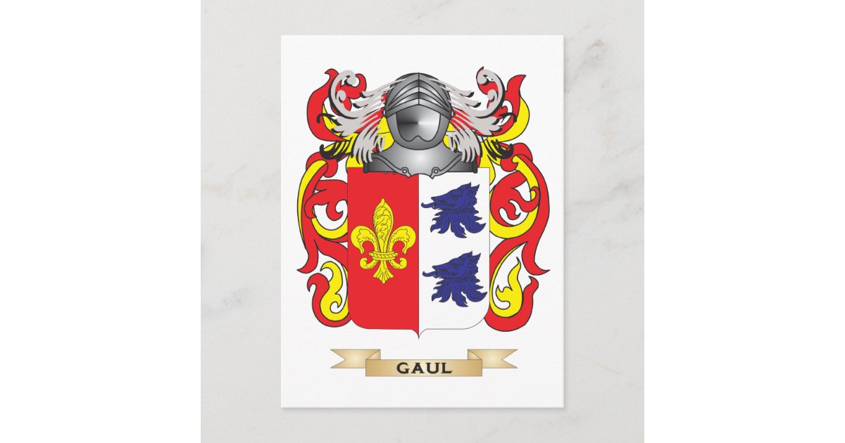 Gaul Coat of Arms (Family Crest) Postcard | Zazzle