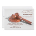 Gavel and Sound Block Swearing-In Invitation | Zazzle