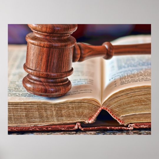 Gavel Bible Poster | Zazzle.com