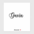 Gavin Name - Handwritten Calligraphy Sticker | Zazzle