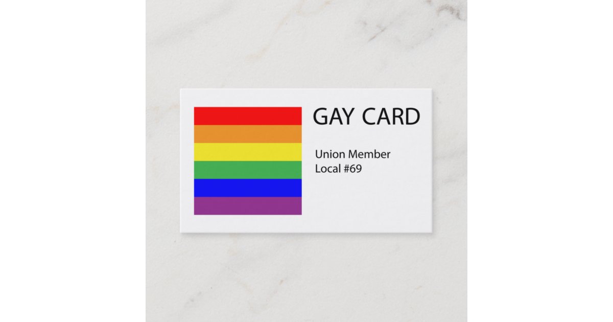 Gay Card Trick Card | Zazzle