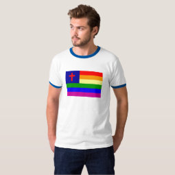 Gay Christian Flag Tee | Zazzle
