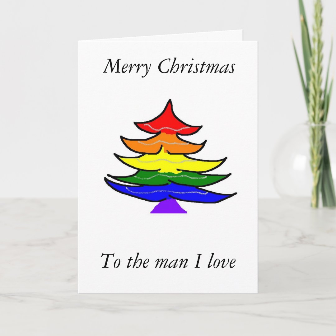 Gay Christmas card | Zazzle