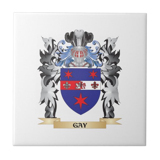 Gay Coat of Arms - Family Crest Tile | Zazzle.com