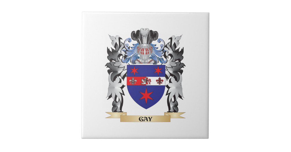 Gay Coat of Arms - Family Crest Tile | Zazzle