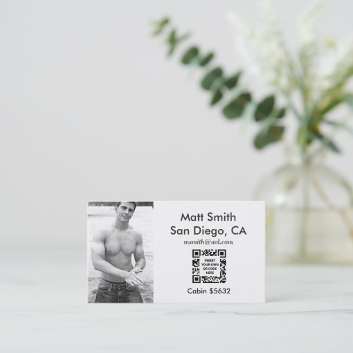 Gay Cruise Card (with back and QR code) | Zazzle