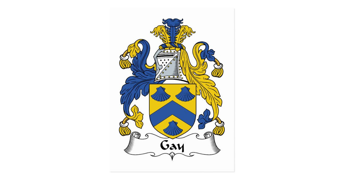 Gay Family Crest Postcard | Zazzle.com