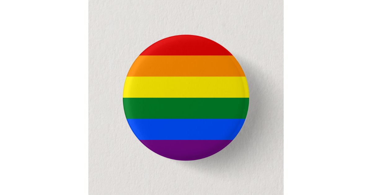 Gay Flag Button | Zazzle
