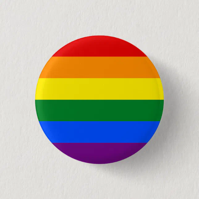 Gay Flag Button | Zazzle