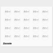 GAY IN SIGN LANGUAGE -.png Classic Round Sticker | Zazzle