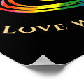 Gay LGBTQ Have Pride Month Love Who You Want Poster | Zazzle