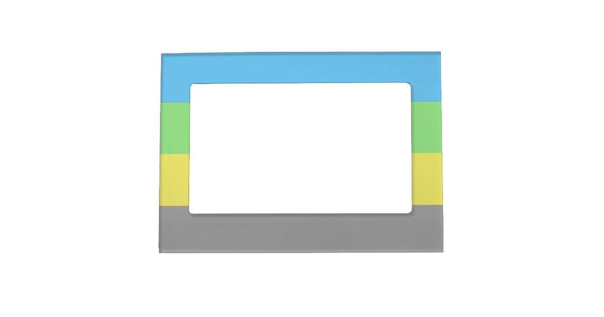 Gay Male Alternative Pride Flag Magnetic Frame | Zazzle