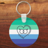 Gay men pride flag keychain | Zazzle
