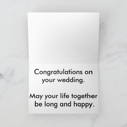 Gay Men Wedding Card | Zazzle